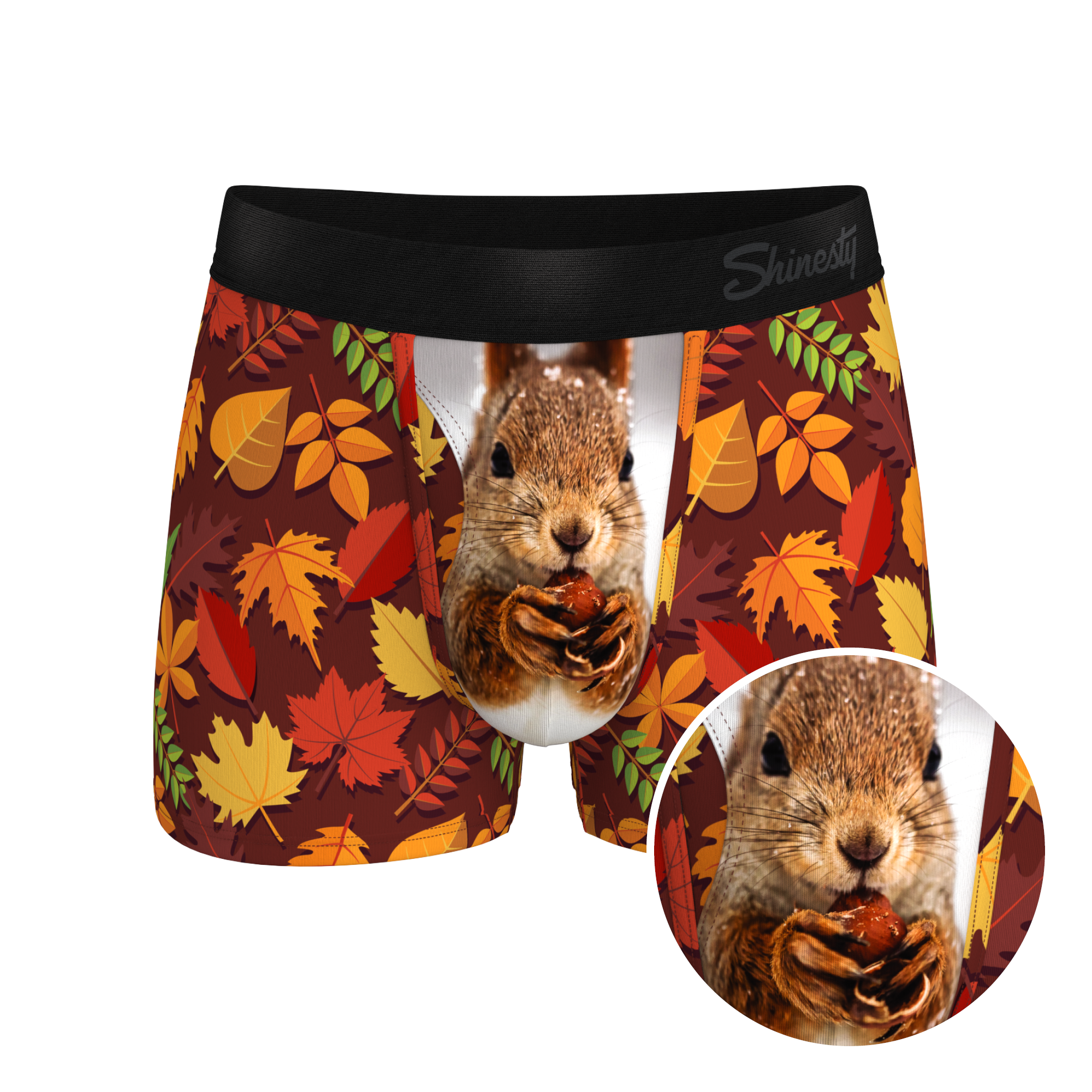 Shinesty "The Acorn Hoard" Squirrel Ball Hammock® Pouch Trunks Underwe ...