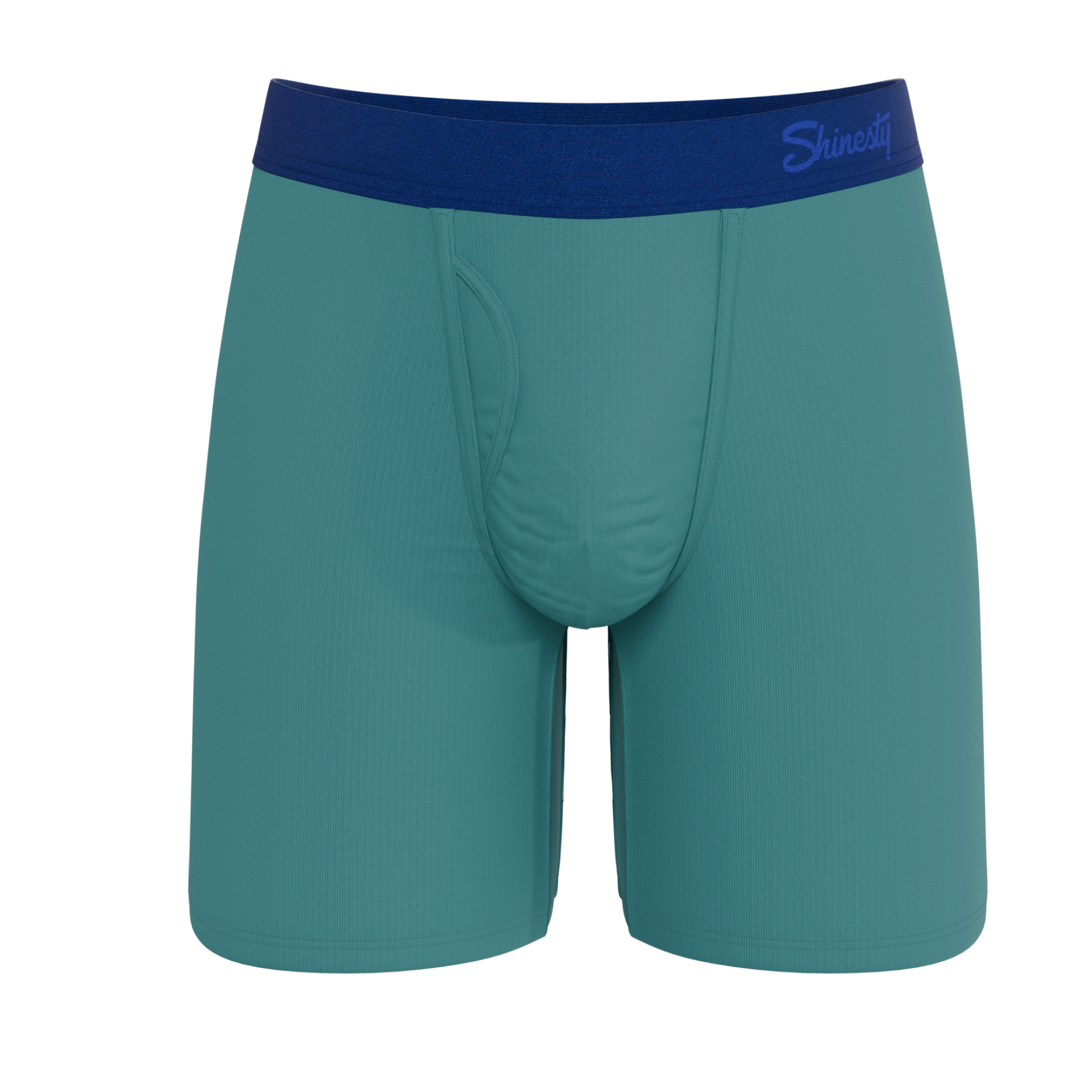 Shinesty Curacao Teal Long Leg Boxer Briefs - Byron's Britches